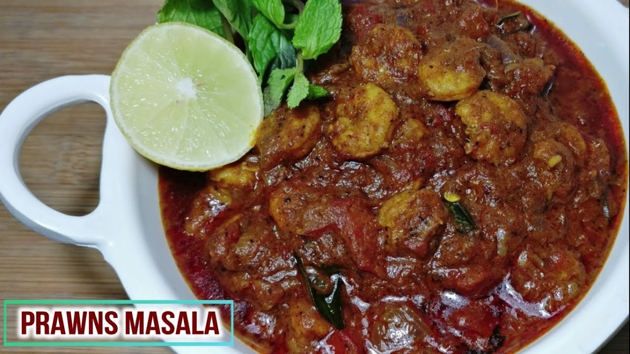 Prawn Masala Recipe | How to make Simple and Tasty Prawn Curry ...