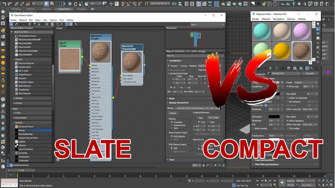 COMPACT VS SLATE MATERIAL EDITOR - YouTube