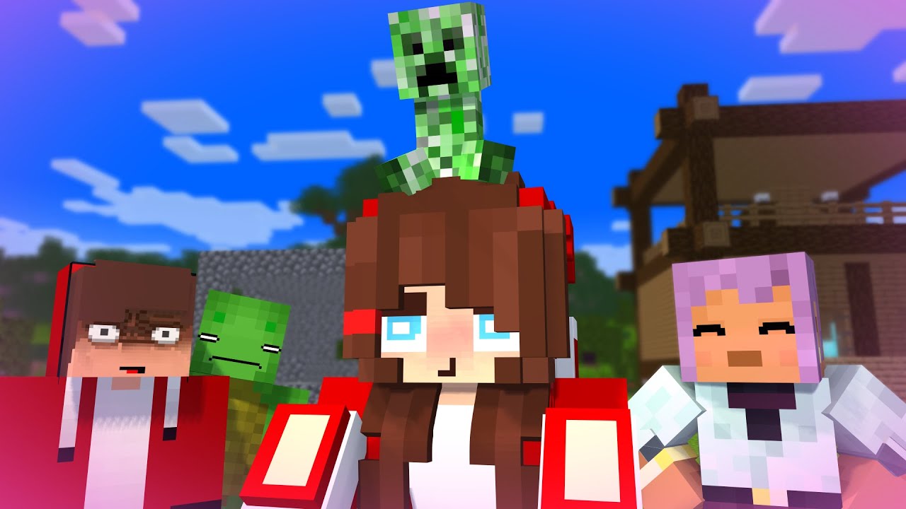 Maizen: SAVE LITTLE CREEPER X JJ SISTER & EFE - Minecraft Animation ...
