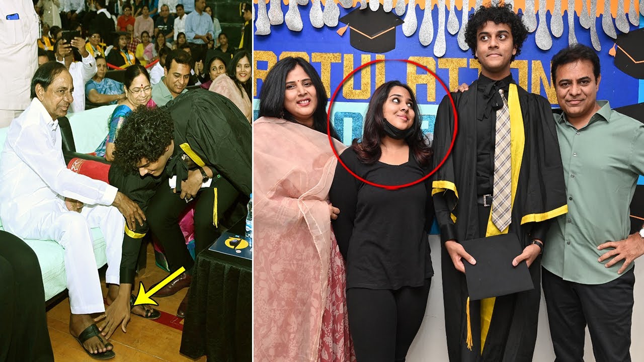 KTR కుటుంబం : Himanshu Taking Blessing From His Grandfather KCR At His ...