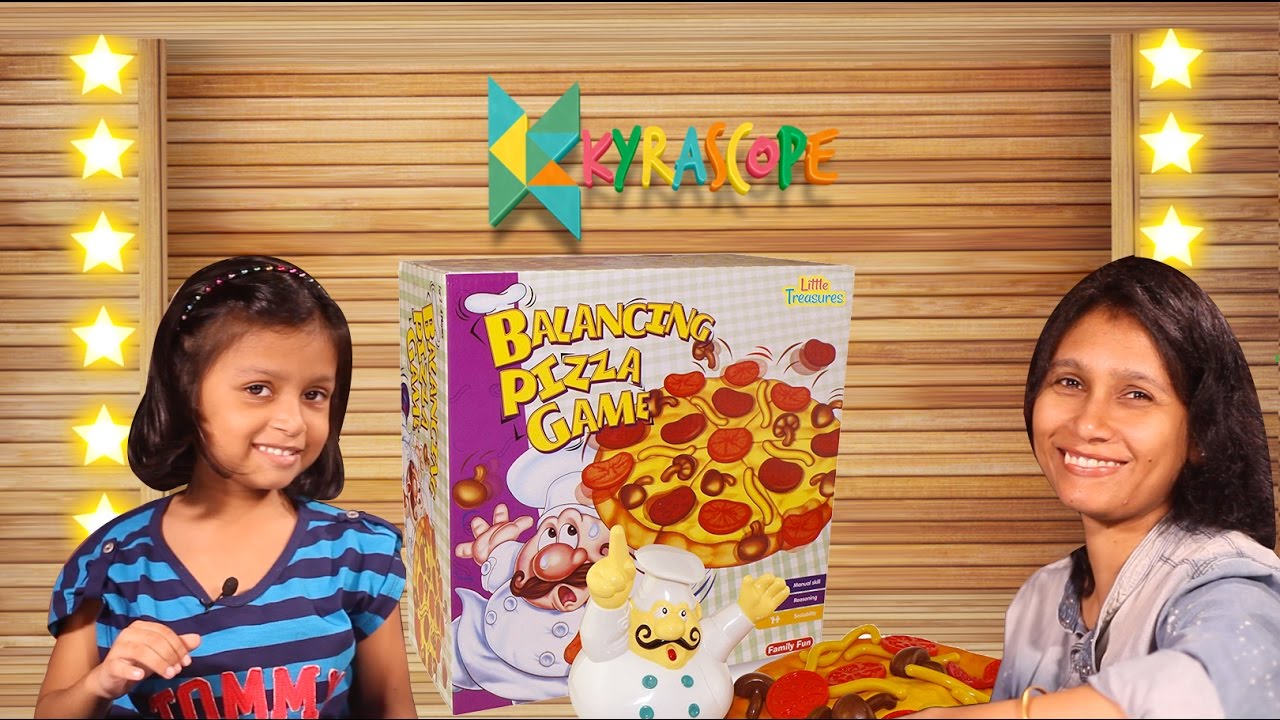 Balancing Pizza Game Challenge Showdown , kids react Toy Challenge Game ...
