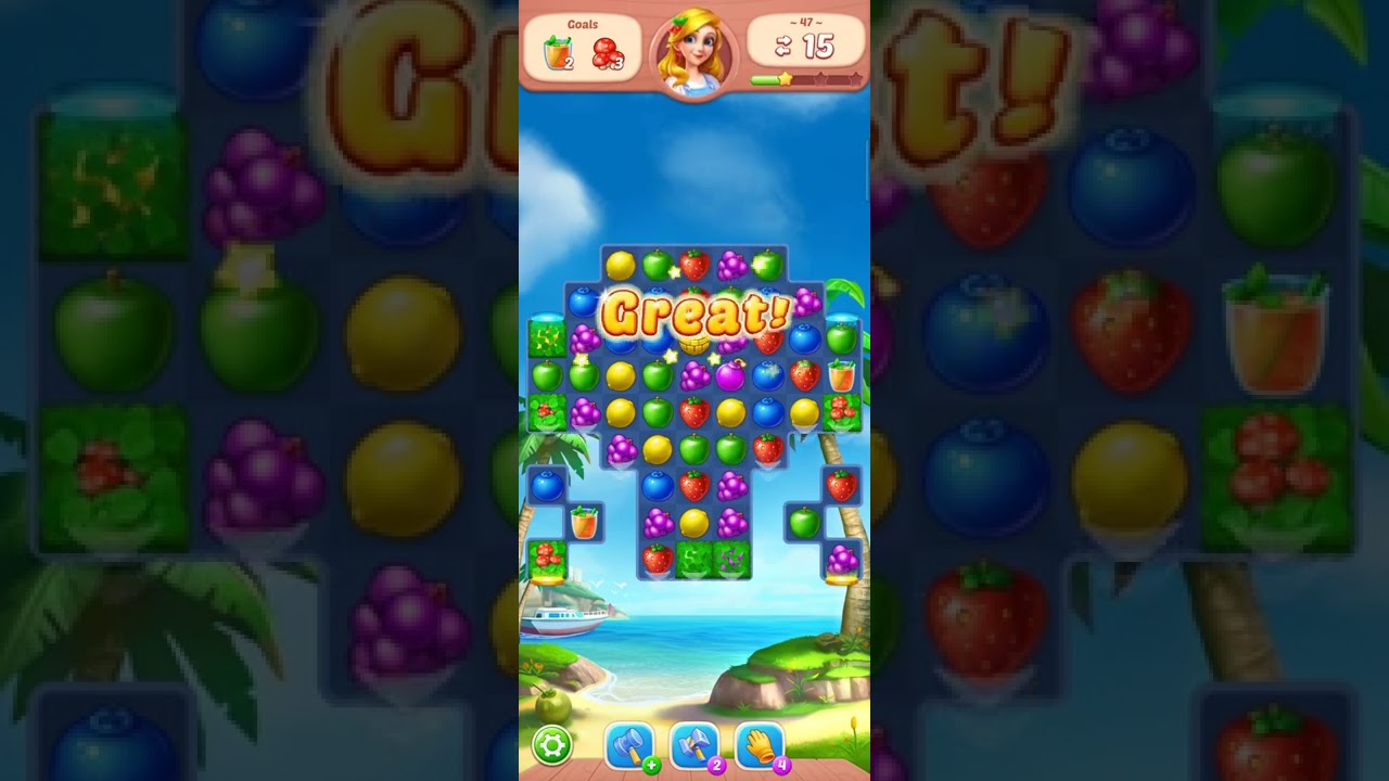 Fruit Diary Level 47 Walkthrough Guide Relaxing Match 3 Puzzle Mobile ...