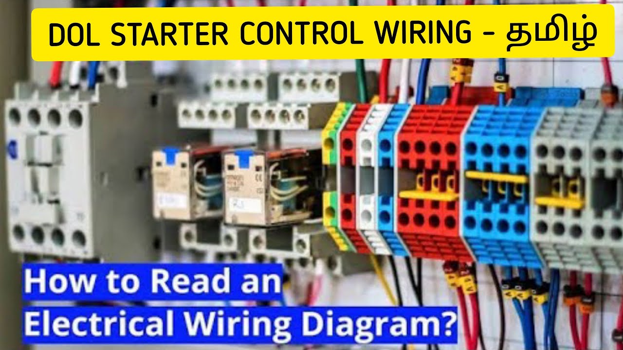 How to Read Electrical control Wiring Diagram( DOL STARTER) - Part -2 ...