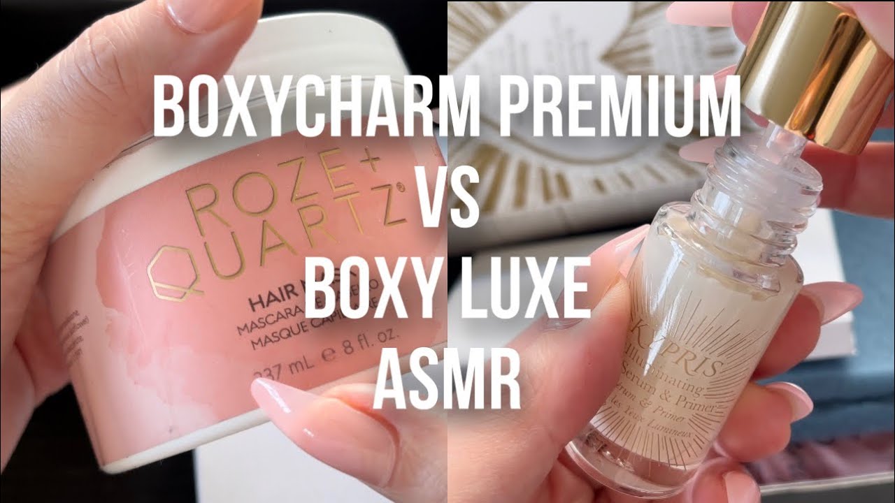 Boxycharm Premium vs Boxy Luxe ASMR unboxing @Kerbom3 - YouTube