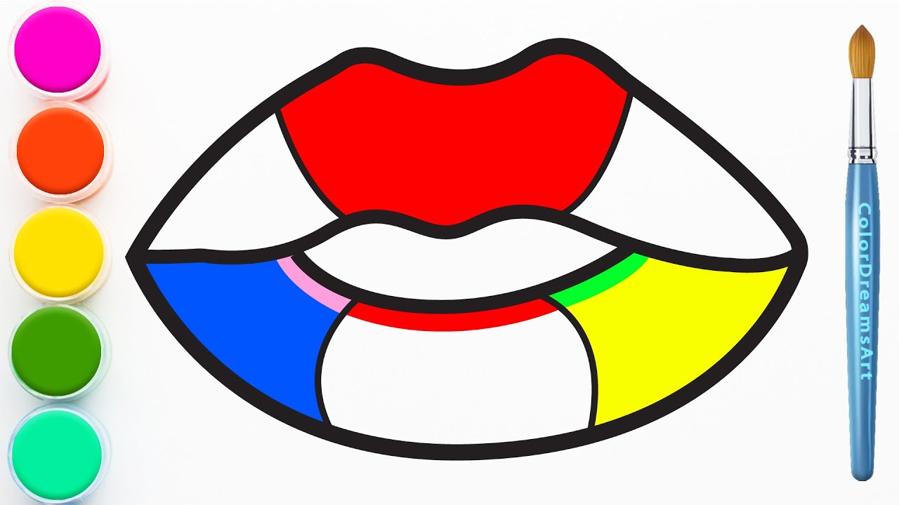 How to Draw a Beautiful Lips | Step by Step - YouTube