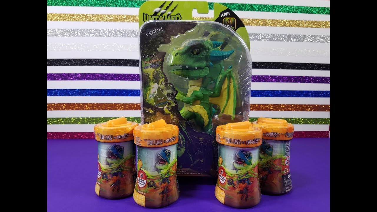 Opening Up Dragon Fingerling And Untamed Mad Lab Minis - YouTube
