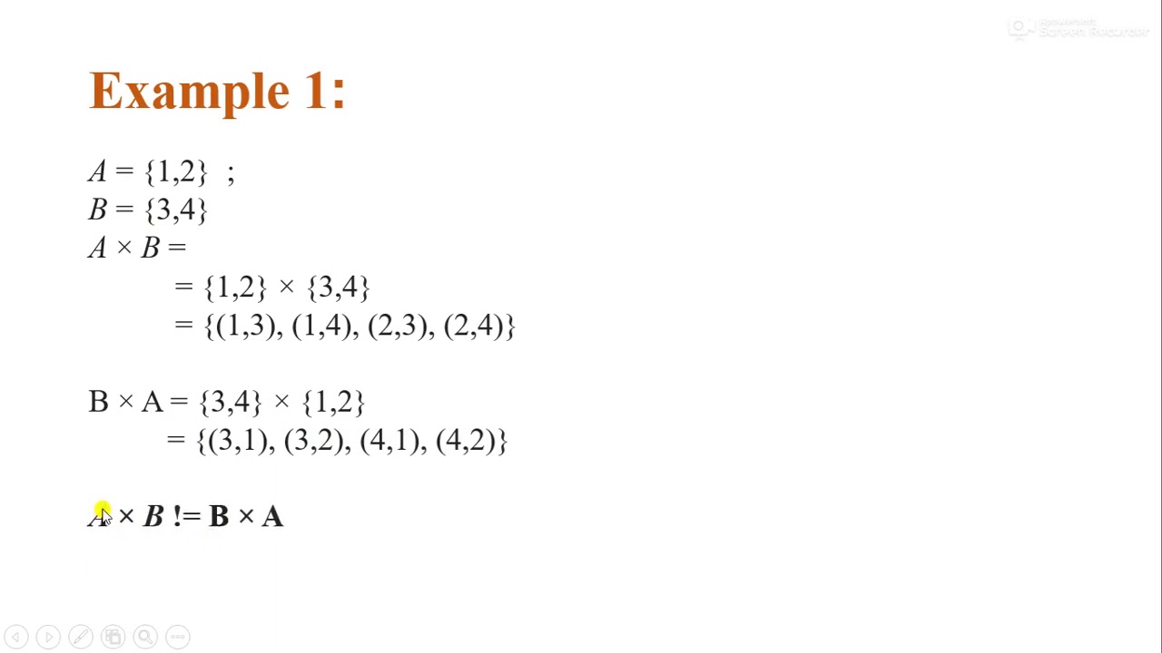 Cartesian Product Set Theory | Cross product Set Theory | Discrete ...