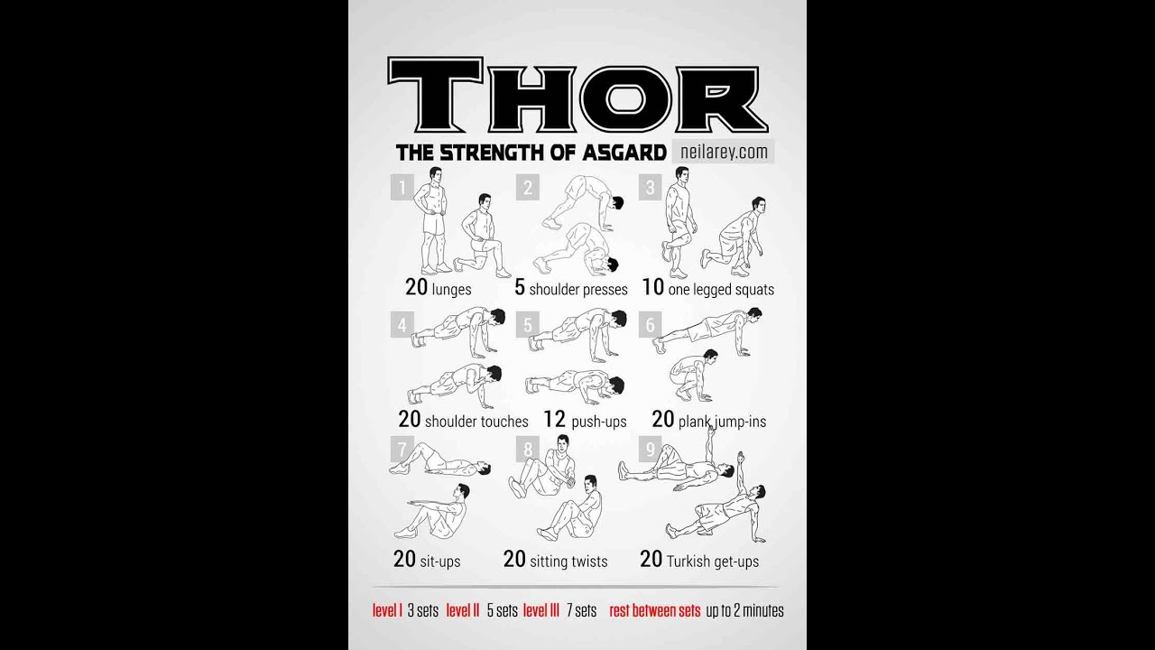 AVENGER WORKOUT - THOR EDITION ! - YouTube