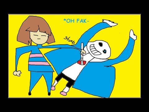 Sans vs Frisk comic THAT TOTALLY WASN'T DRAWN HORRIBLY ON PURPOSE