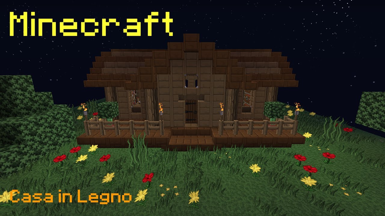 Minecraft Casa in Legno - YouTube