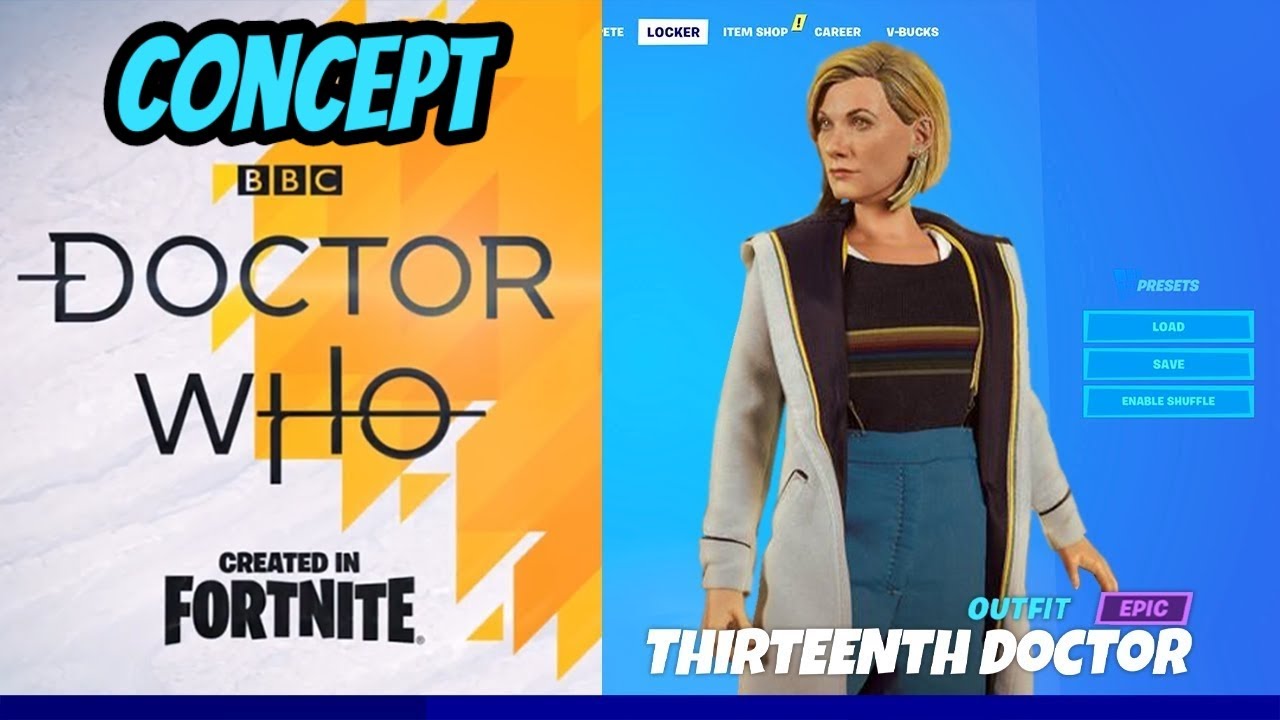 Fortnite Doctor Who concept New Leak ? Skin concept Doctor Who x ...