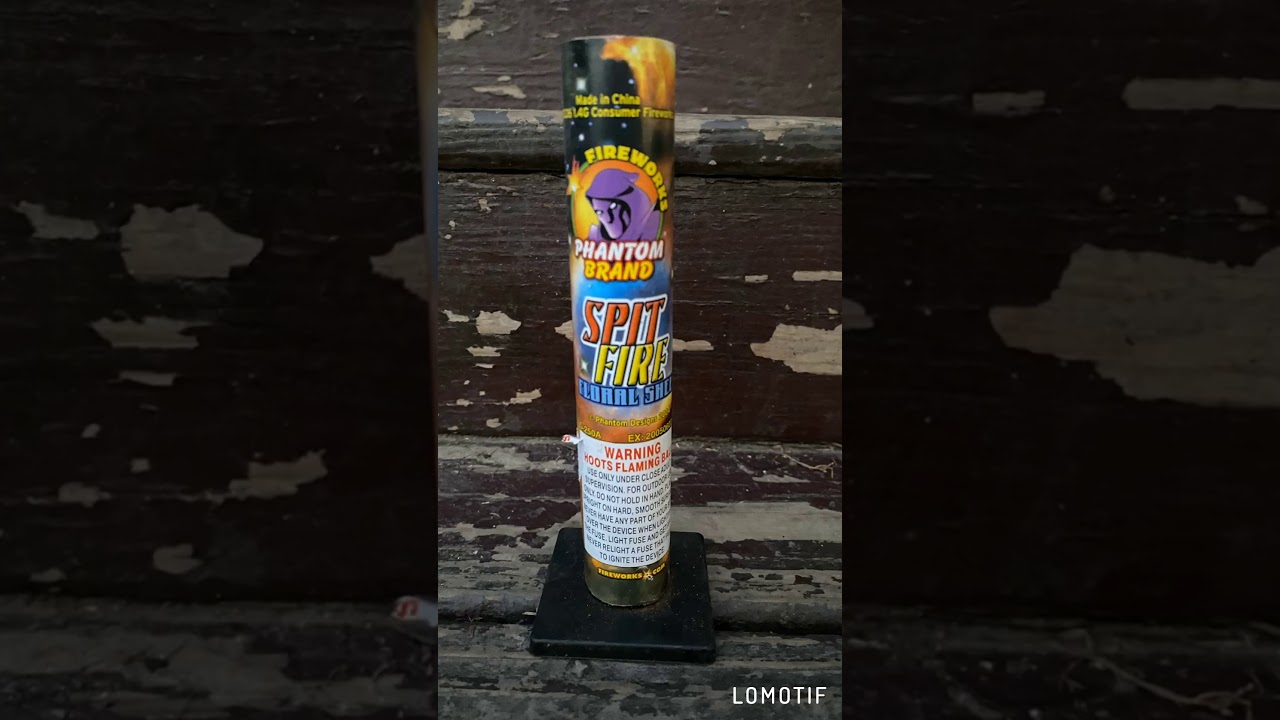 Spit Fire Floral Shell by Phantom Fireworks - YouTube