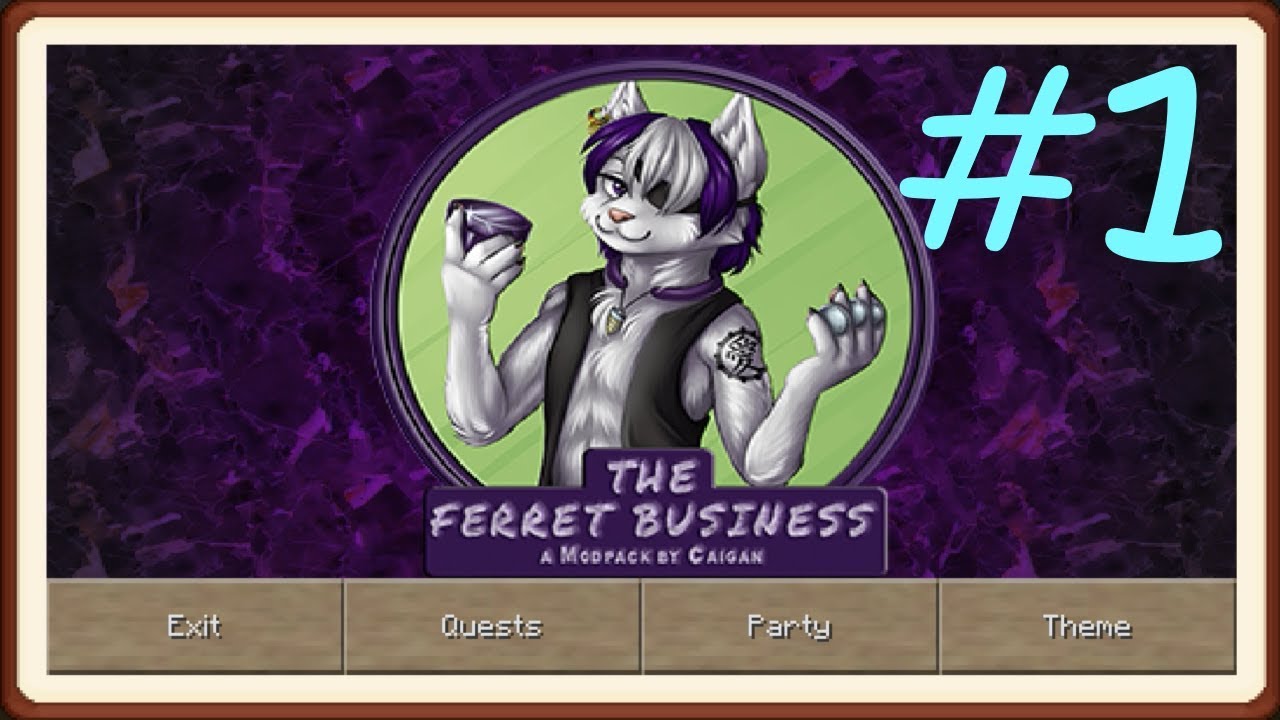 Modded Minecraft - Ferret Business [Ep 1] Starting Our Business - YouTube