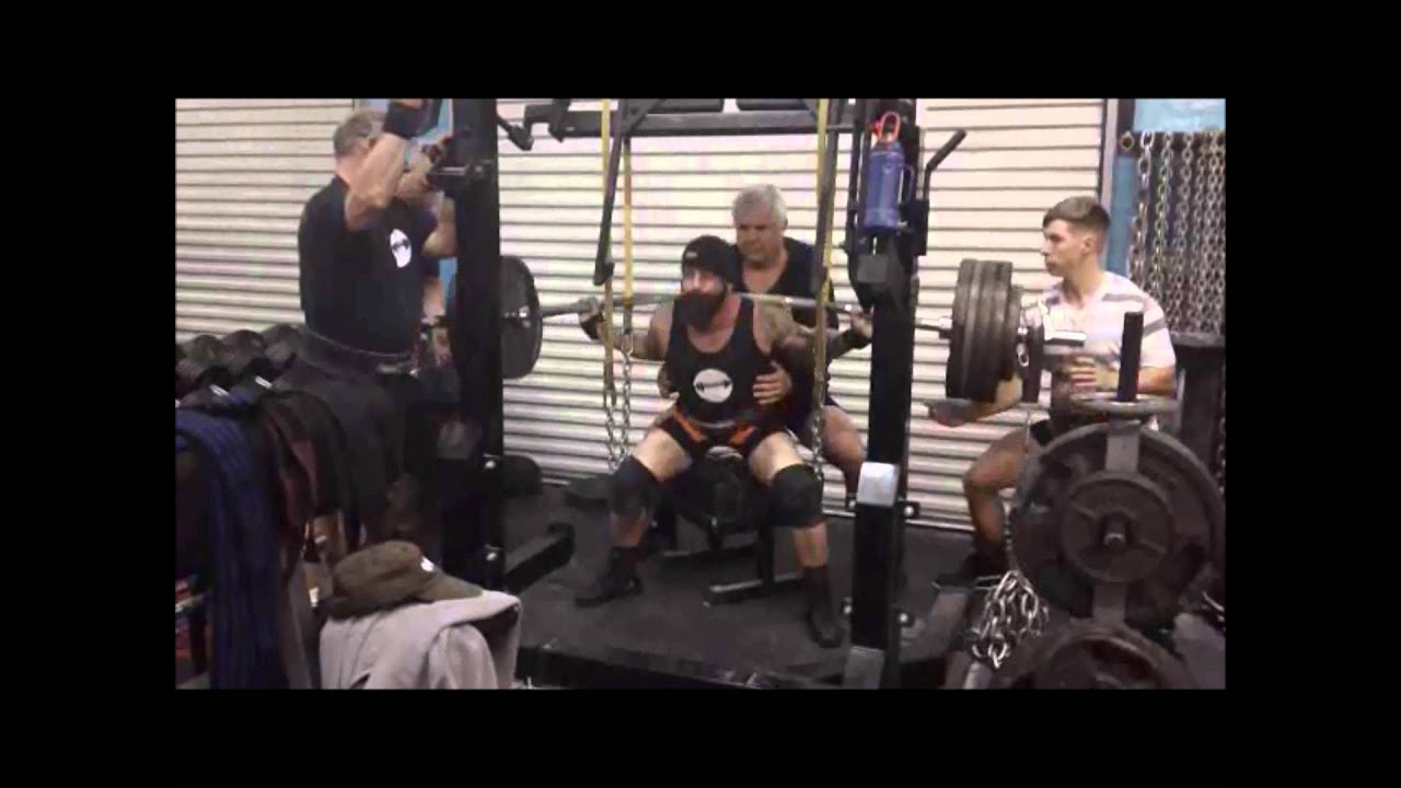 EliteFTS Sponsored Powerlifter Brian Schwab, High Box Squats, 2/19/15 ...