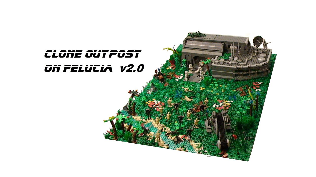 LEGO -Star Wars Clone Outpost on Felucia (2.0) - YouTube