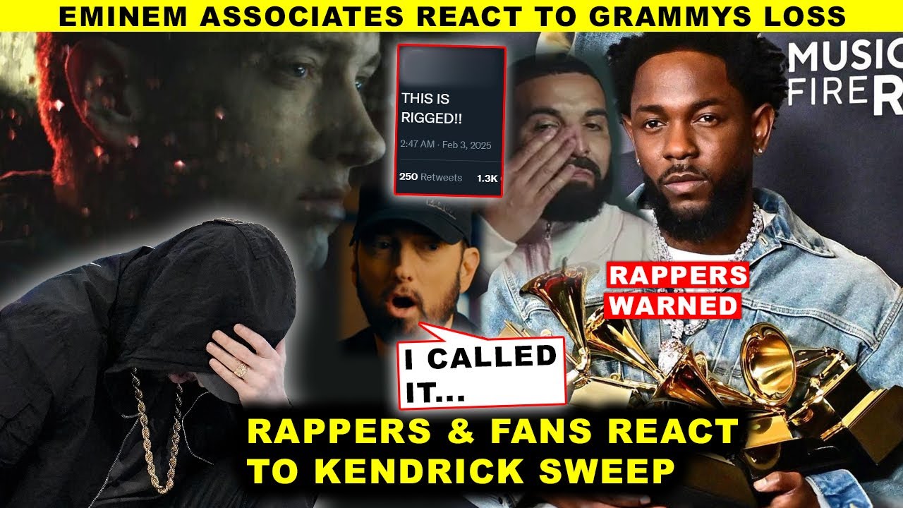 👀 Eminem Called It: Kendrick SWEEPS Grammys Rappers React, TDE Reacts To Lawsuit: Victim ...