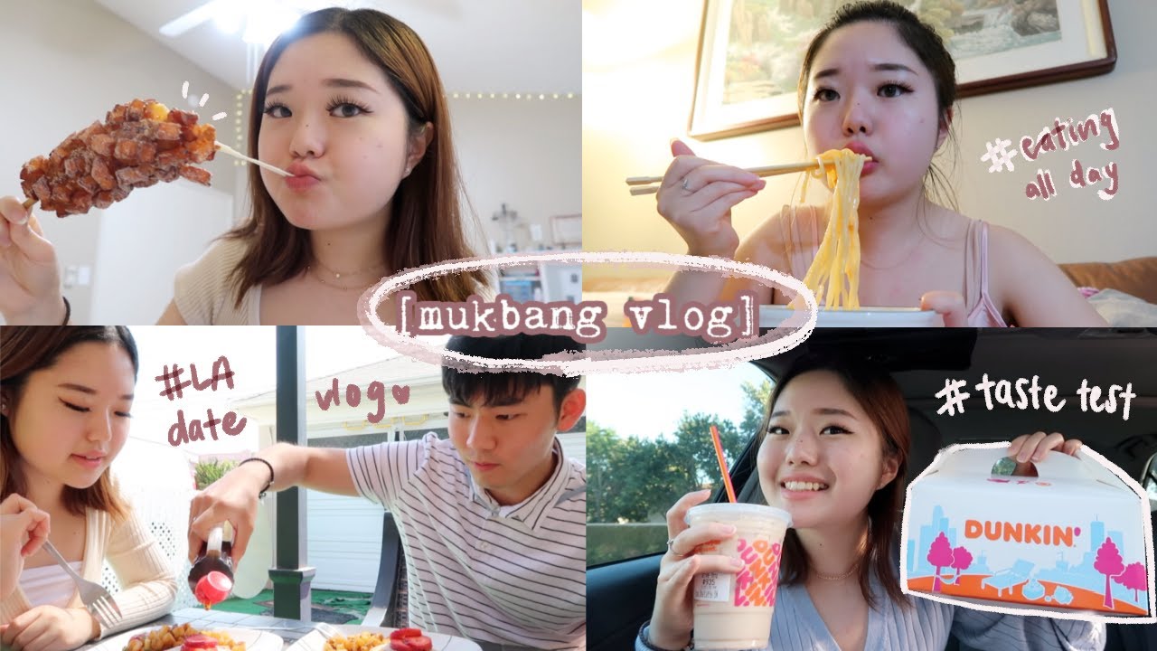 [mukbang vlog] productive days at home, what i eat, LA date vlog 💌 ...