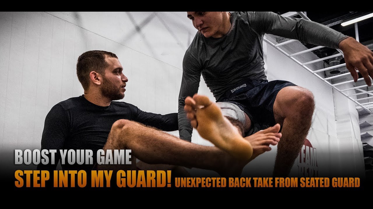 Step Into my Guard - Surprise Backtake from Sitting Open Guard - YouTube