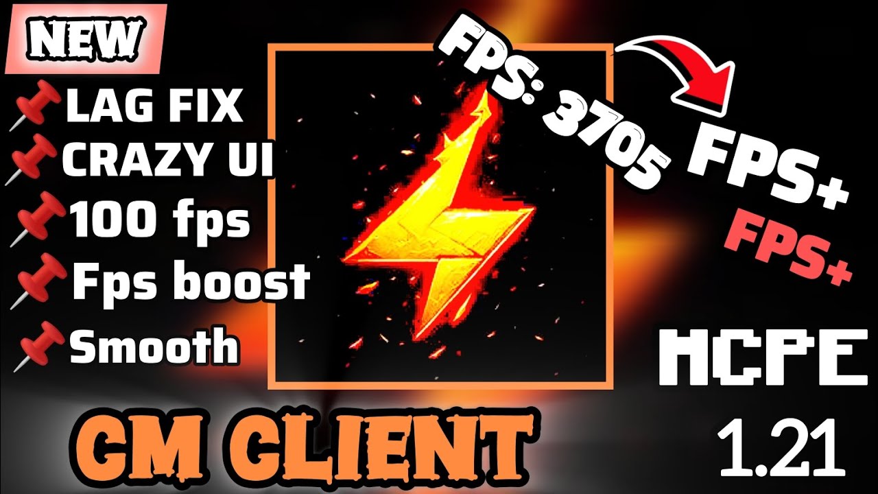 CM CLIENT FOR MINECRAFT PE 1.21+ (FPS BOOST) - YouTube
