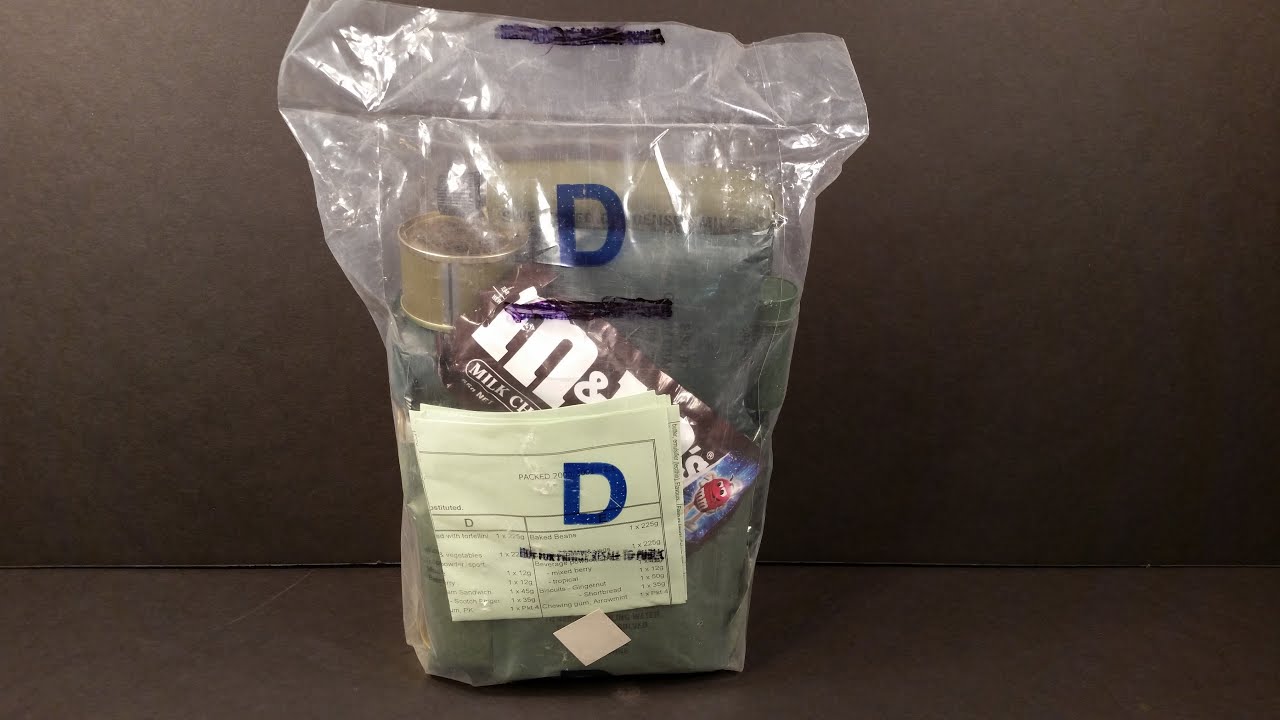 Year 2000 Australian CR1M Vintage 24 Hour Military Food Ration Review ...