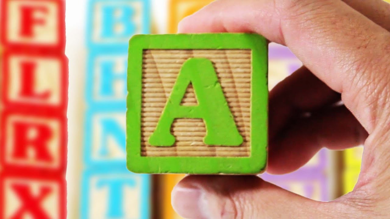 ABC SONG phonics wood blocks - YouTube