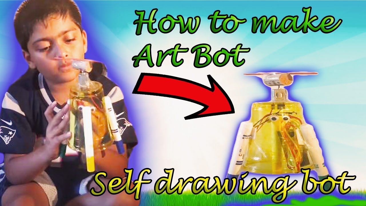 How to make Art Bot or Glass Bot || Tutorial by 7 years old || - YouTube