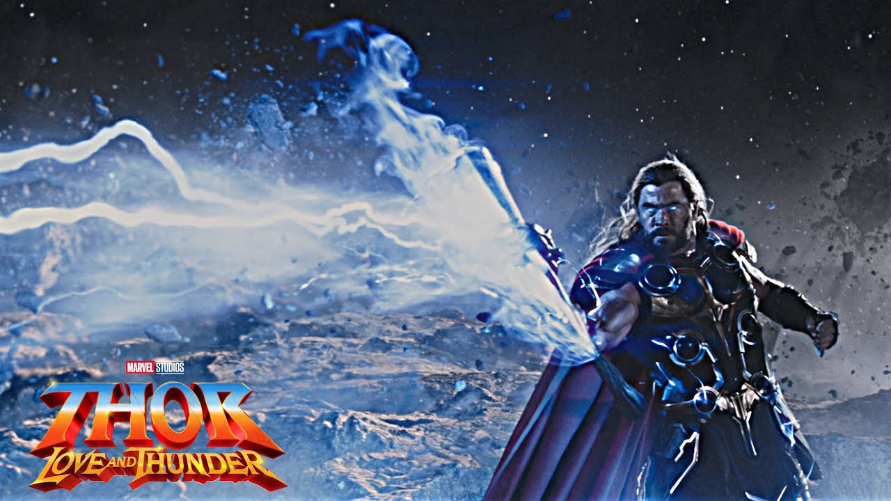 Thor shatters moon | thor love and thunder - YouTube