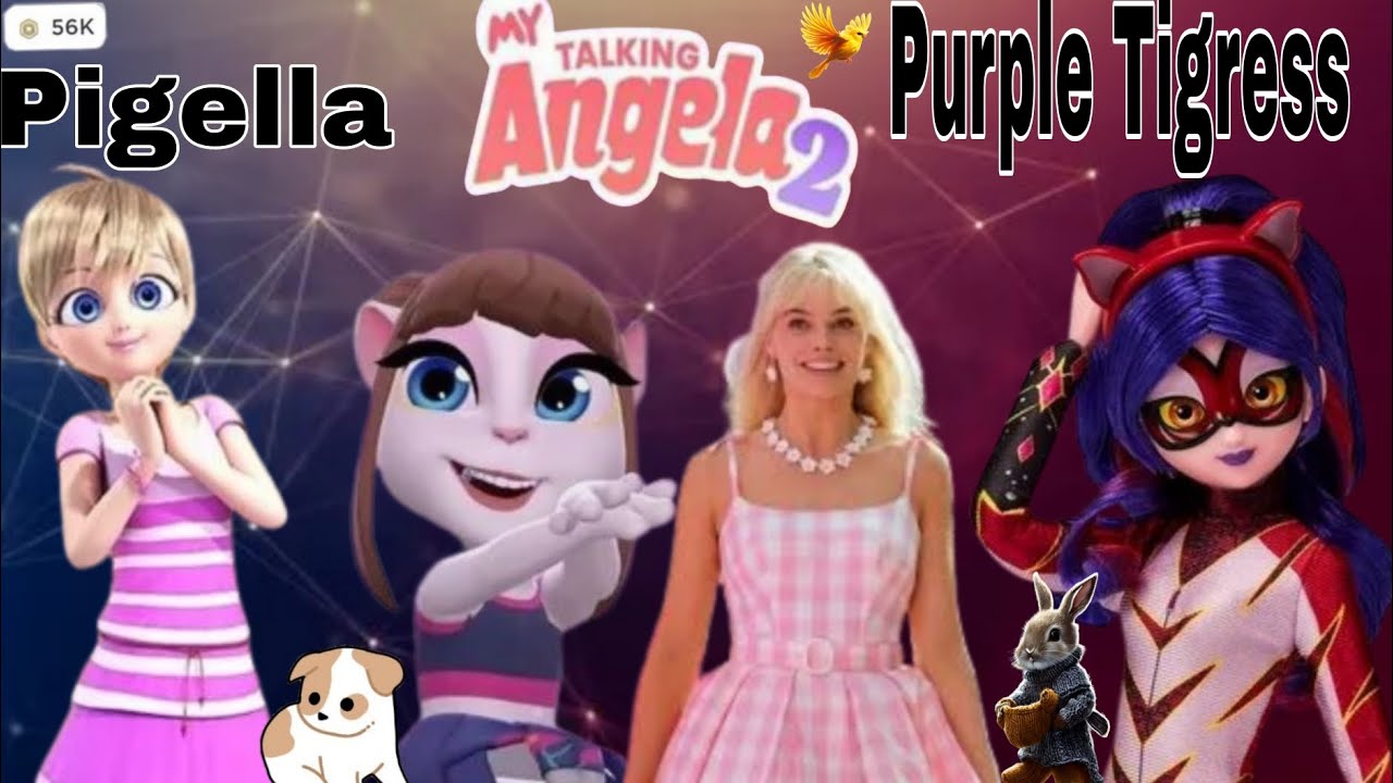 My Talking Angela 2 | Pigella VS Purple Tigress | new update | cosplay ...