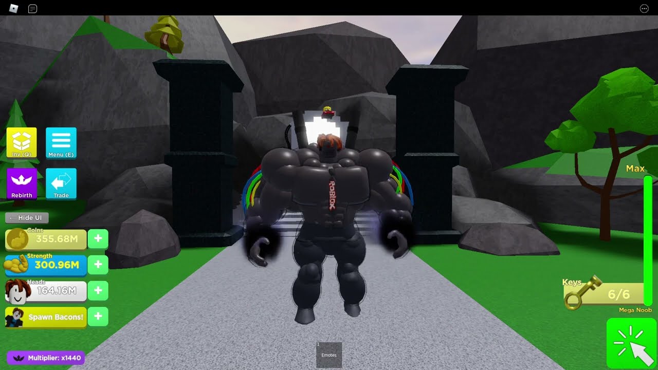 Cyborg bacon skin showcase in mega noob simulator[roblox[ - YouTube
