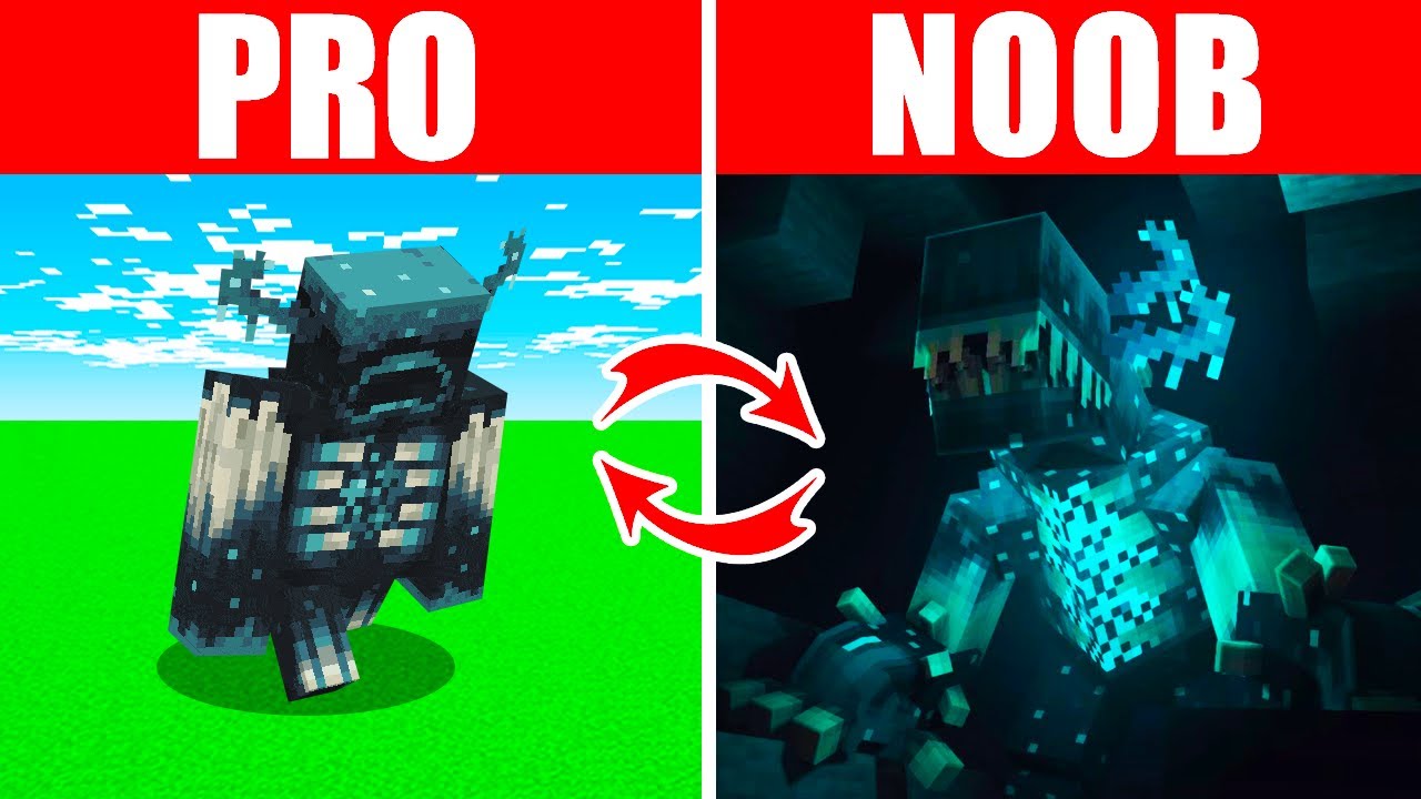 Minecraft NOOB vs. PRO: SWAPPED MUTANT WARDEN SURVIVAL in Minecraft ...