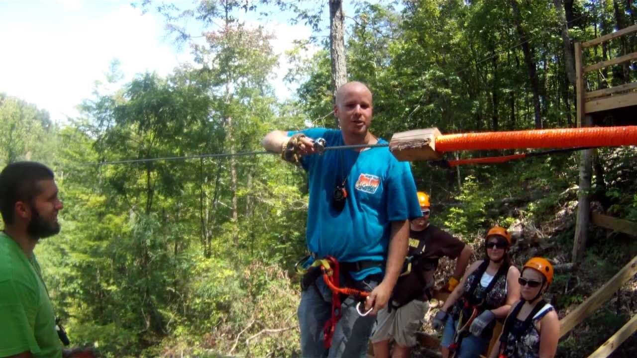 Zip Lining in the Smoky Mountains in Tennessee - YouTube