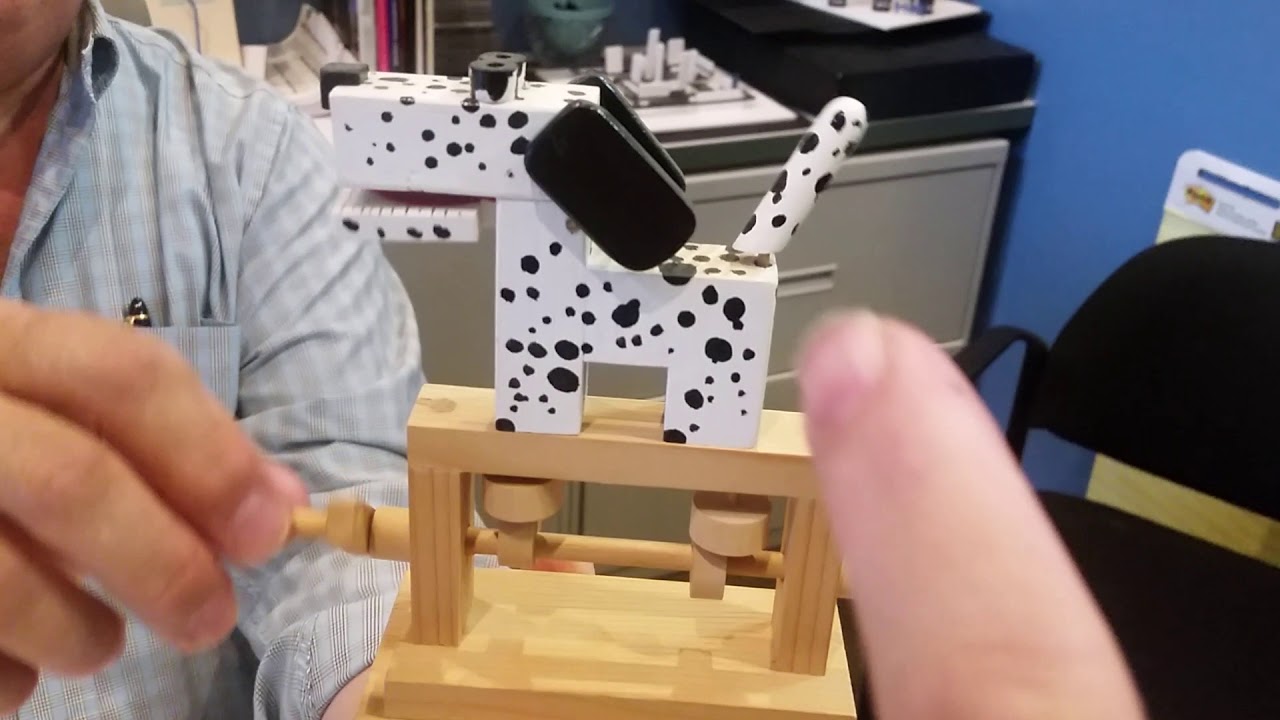 Barking dog automata - YouTube