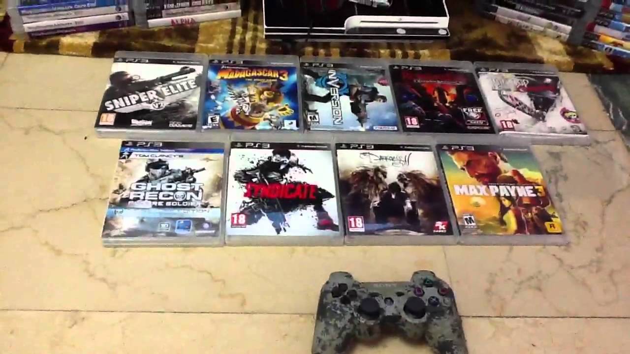 my ps3 video game collection 2012 - YouTube