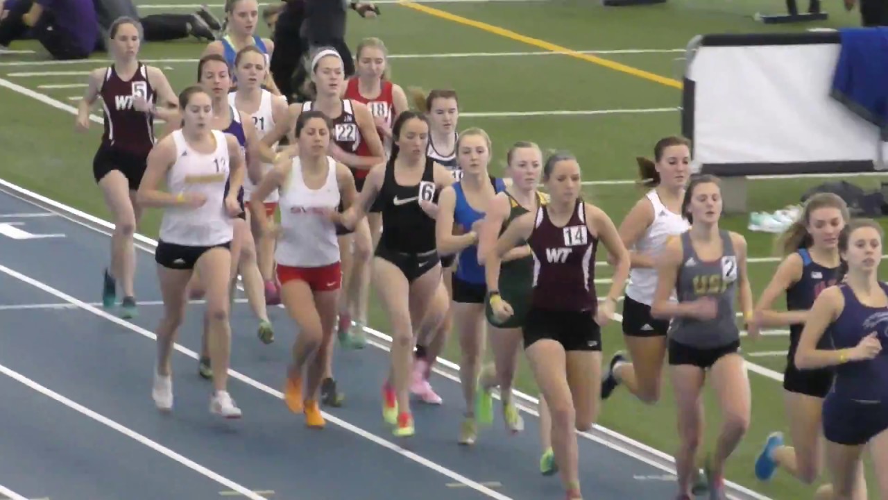Women 3000 Meter Run | GVSU Big Meet - Saturday 2017 - YouTube