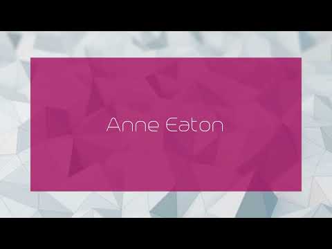 Anne Eaton - appearance - YouTube