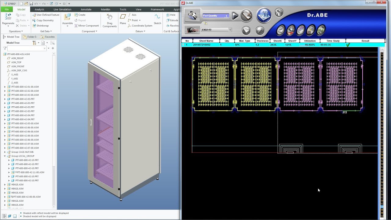 AMADA Dr.ABE Blank Punch : Part Edit Mode - YouTube