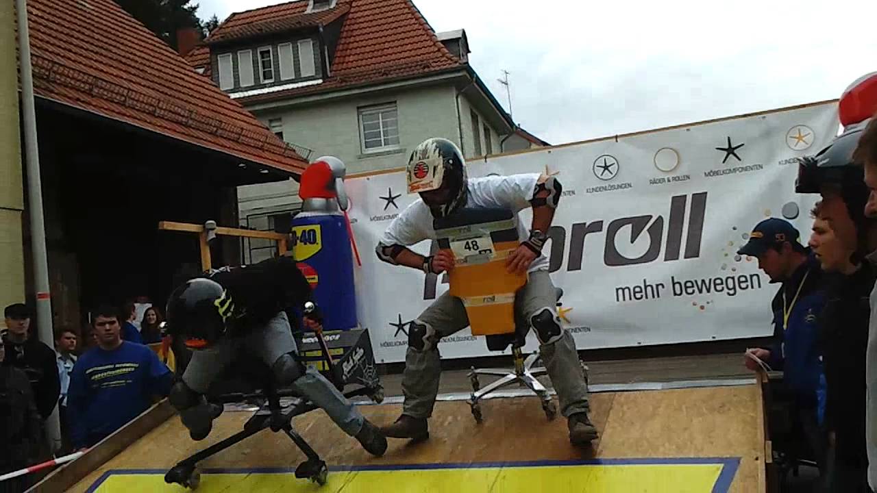 Martin Kretzer Bürostuhlrennen 2011 - YouTube