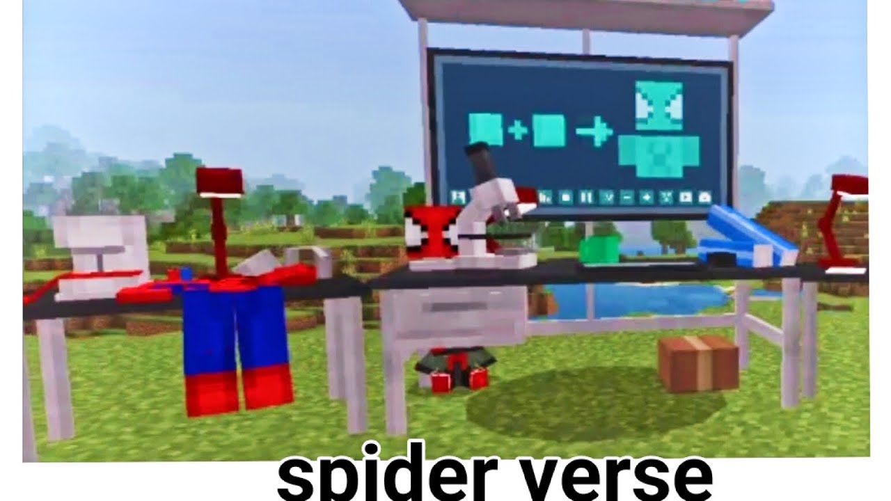 Minecraft spider man mod/mod showcase time - YouTube
