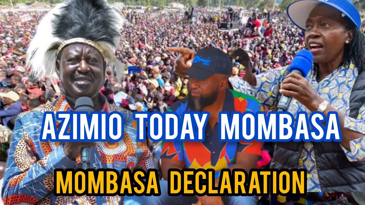 Azimio la umoja live today Mombasa | Raila & Karua Tononoka | Azimio tv ...
