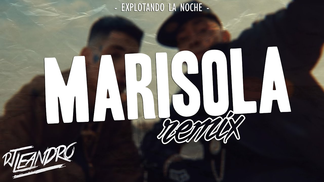 MARISOLA (Remix) - CRIS MJ Ft STANDLY - DJ LeandroMix - YouTube
