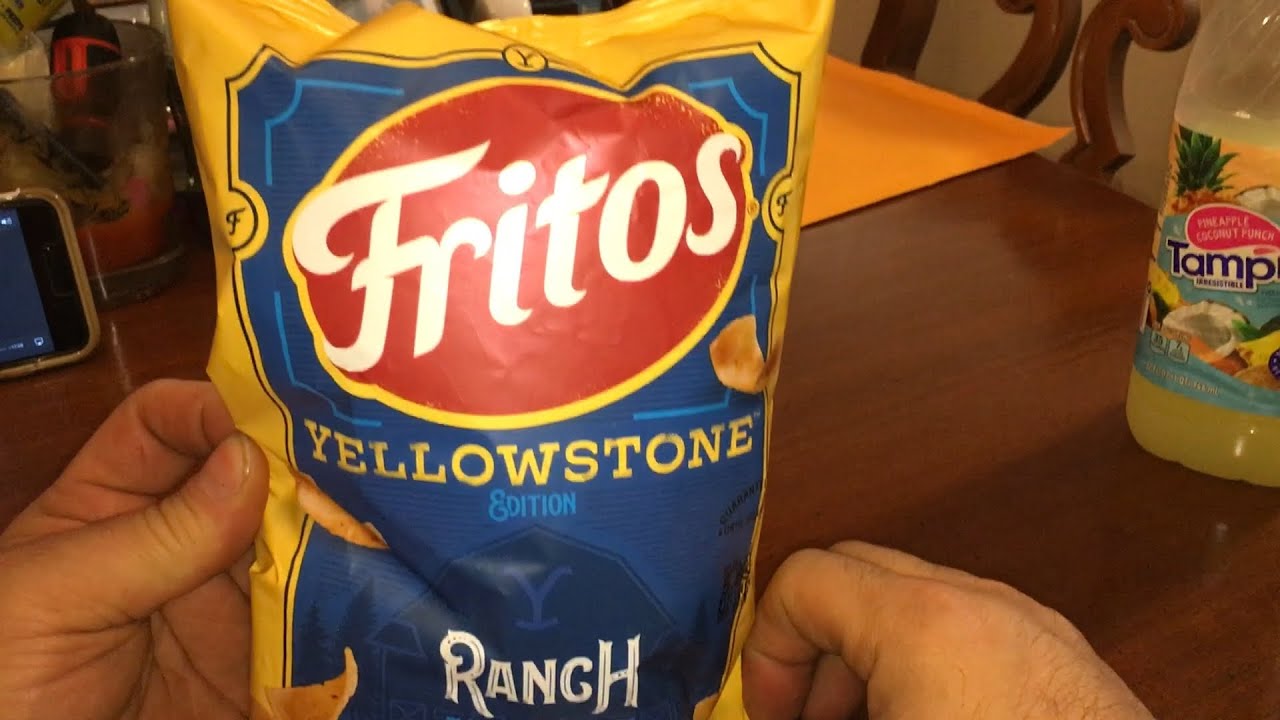 Let's try Fritos Yellowstone Ranch flavored tortilla chips with a touch ...