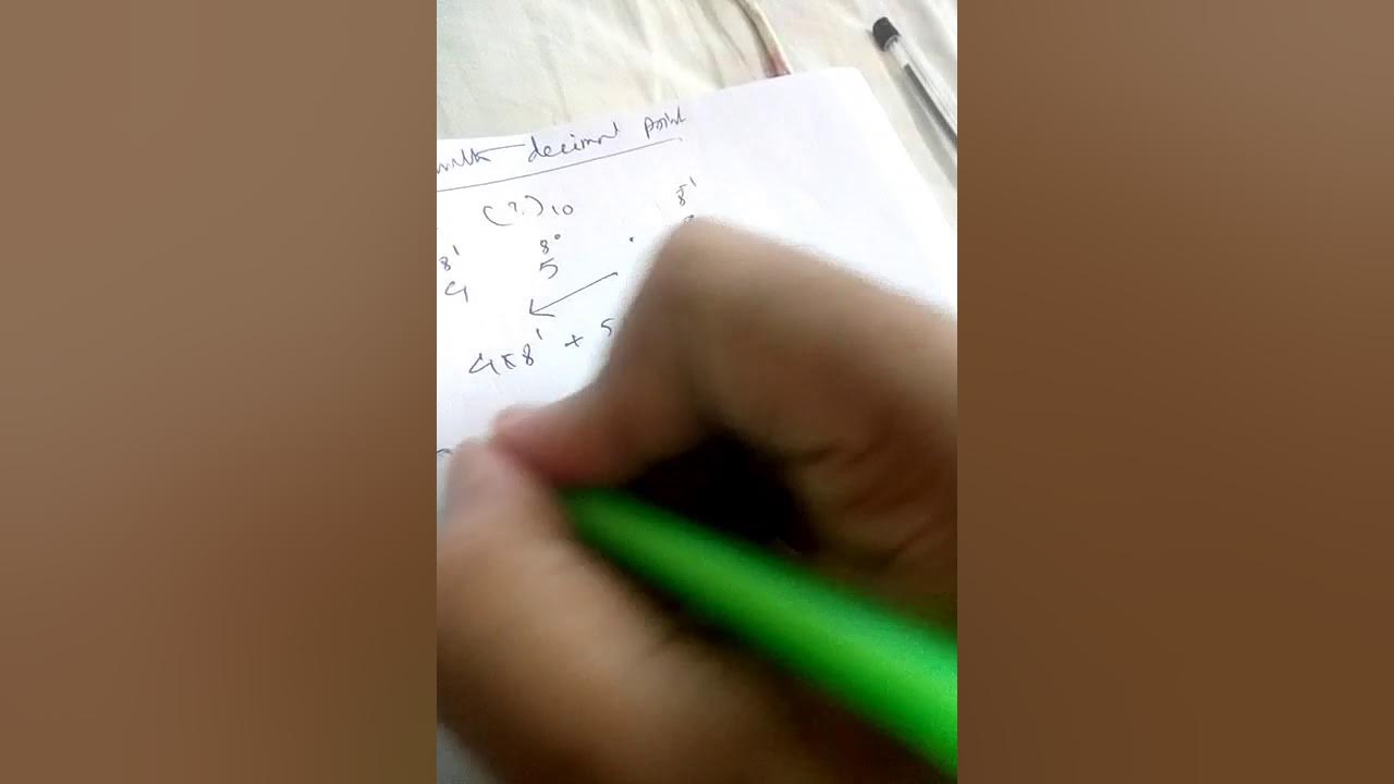 Class 11 CS decimal to octal and vice versa with decimal point - YouTube