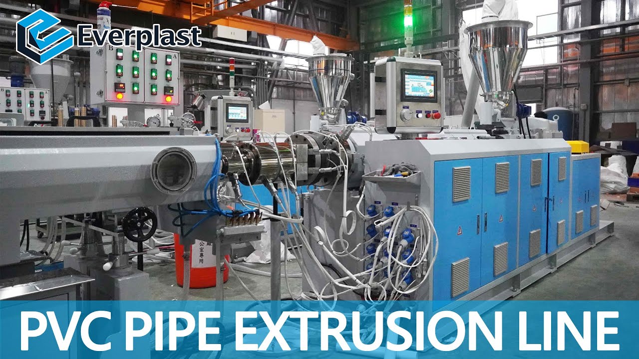 Double output pvc pipe extrusion machine line | OD22mm OD60mm ...