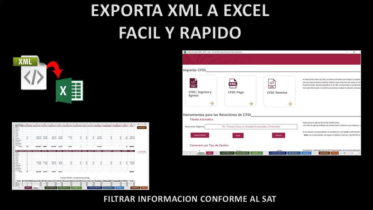 Convierte XML del SAT a Excel | Prepara tu Declaración de Impuestos 2025 - YouTube