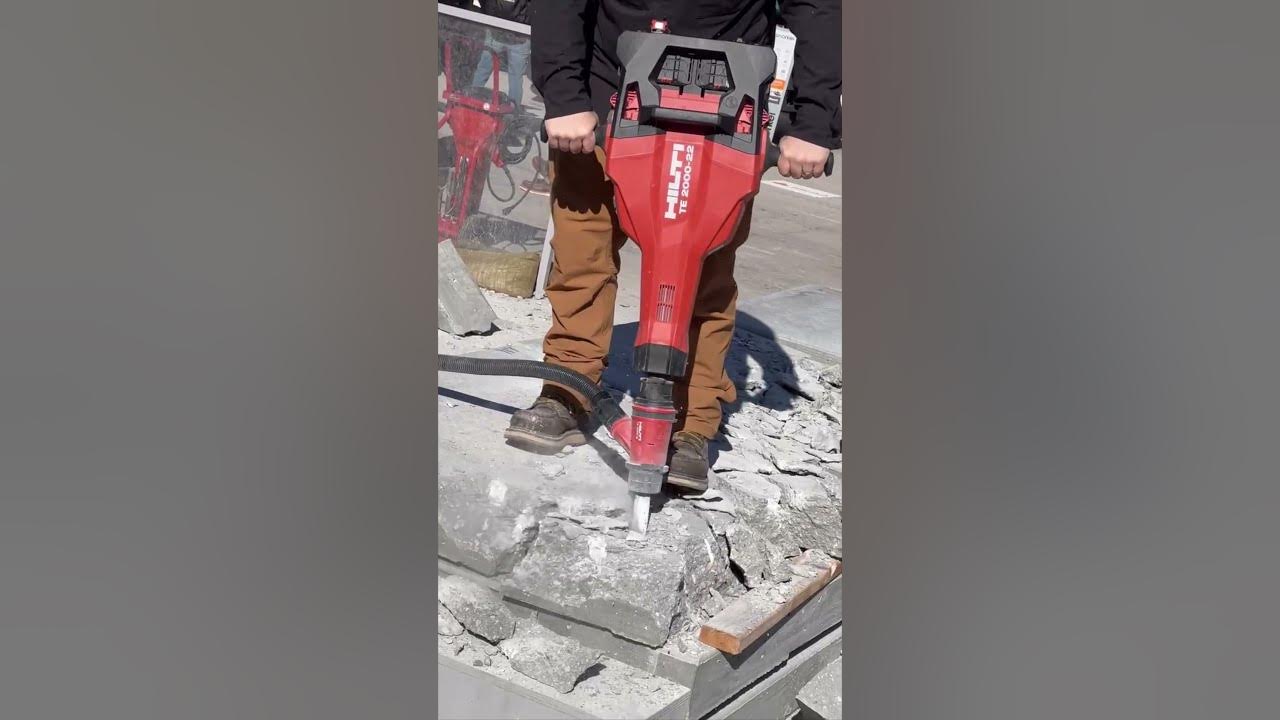 Hilti TE 2000-22 Cordless Jackhammer #shorts - YouTube