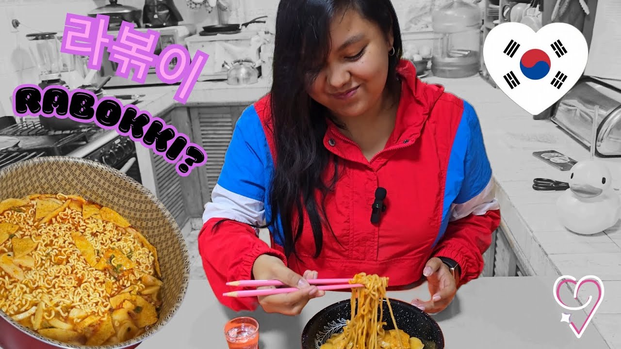 Preparando 라볶이 (Rabokki)... a mi estilo?🥢 ft. Sr Cámara 🤟🏻 | 송수니 ...