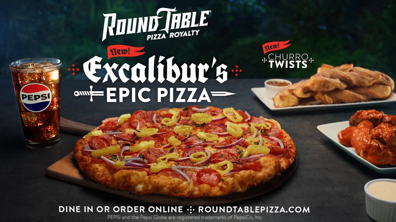 Round Table Pizza - Excalibur's Epic Pizza! (06B) - YouTube