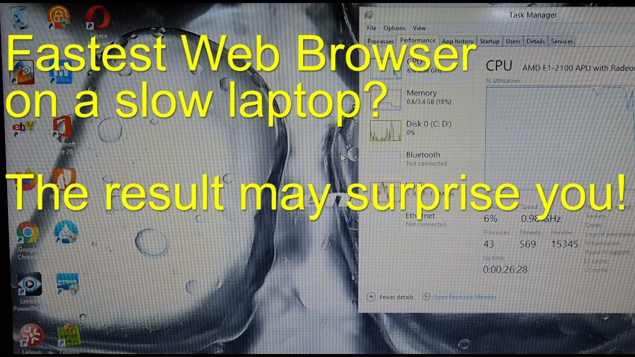 Fastest web browser for a slow computer - IE vs Opera vs Chrome vs ...