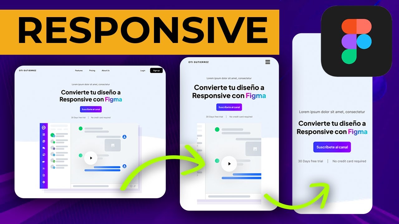 Convierte a Reponsive tu Diseño con Figma - YouTube