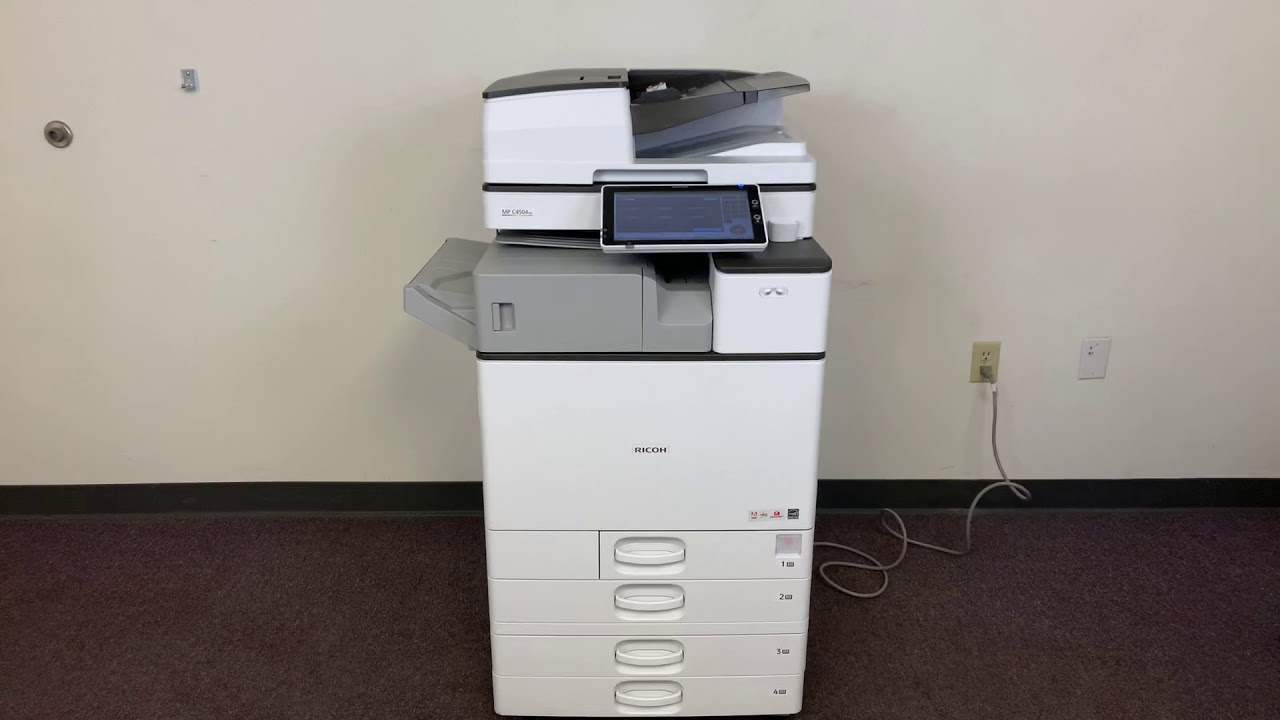 Ricoh MP C4504ex - YouTube